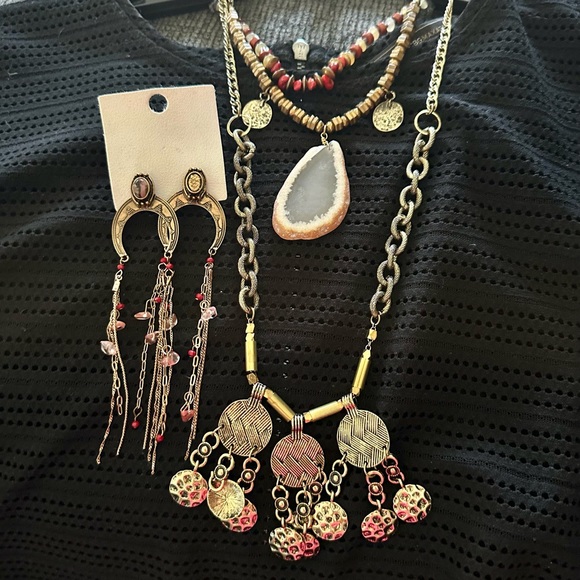 Free People | Jewelry | Free People Necklace Set Nwt Comes With A Free ...
